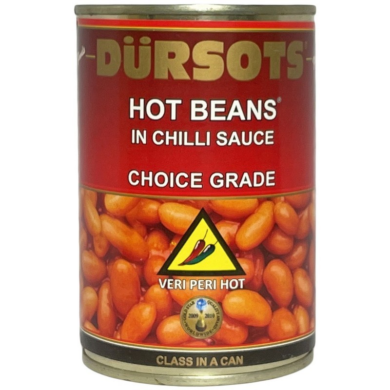 Dursots Hot Beans In Chilli Sauce 410g